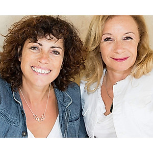 EFYTAL 50th Birthday Gifts for Women, 925 Sterling Silver Five Circle Necklace For Her, Thick Ring 5 Decade Jewelry 50 Years Old