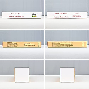 Silicone Baking Mat - HOOMIL Set of 3 Reusable Silpat Baking Mats, Heat Resistant Food Grade Half Sheet Cooking Mats for Cookies, Macarons, Bread and Pastry