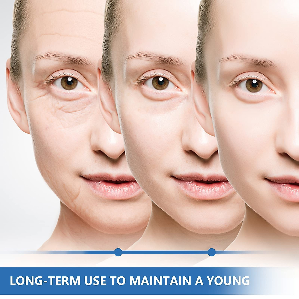 Facial Patches - Wrinkle Patches - Wrinkle Tape - Face Lifting Tape - Non-Invasive Wrinkle Remover - Multifunctional High Elasticity Wrinkle Forehead Eyes Face Neck Wrinkle Treatment - 2.5CM*1000CM