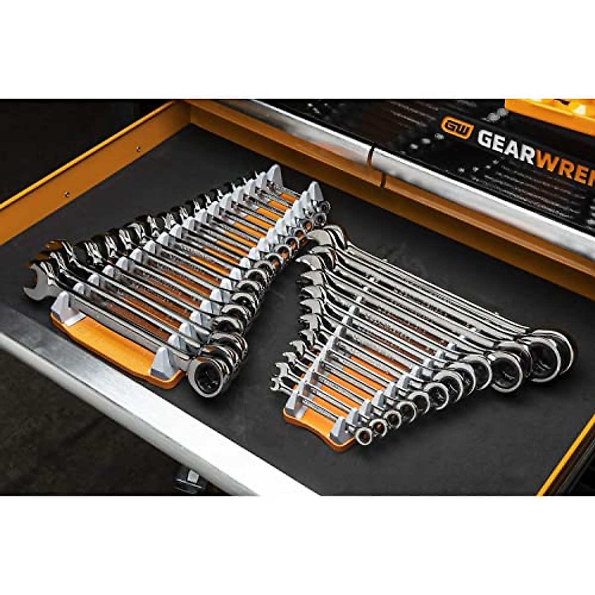 GEARWRENCH 2 Pc. Reversible Wrench Rack, 16 Slot - 83121