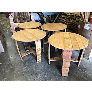 Wine Barrel Side Table
