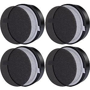 Laukowind for LEVOIT LV-H132 Replacement Filters, Compatible with LV-H132 3-in-1 Nylon Pre-Filter, High-Efficiency Activated Carbon True Filters, Part LV- H132-RF, 4 Pack