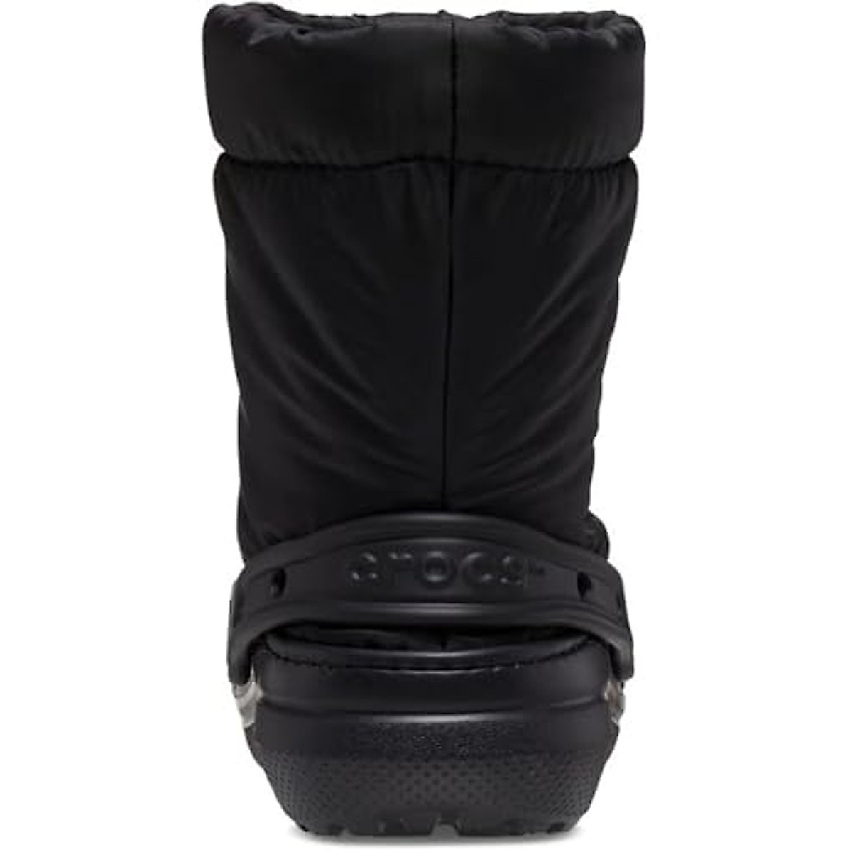 Crocs Unisex Classic Lined Neo Puff Fuzzy Winter Boots Snow Black, Numeric_9 US Women