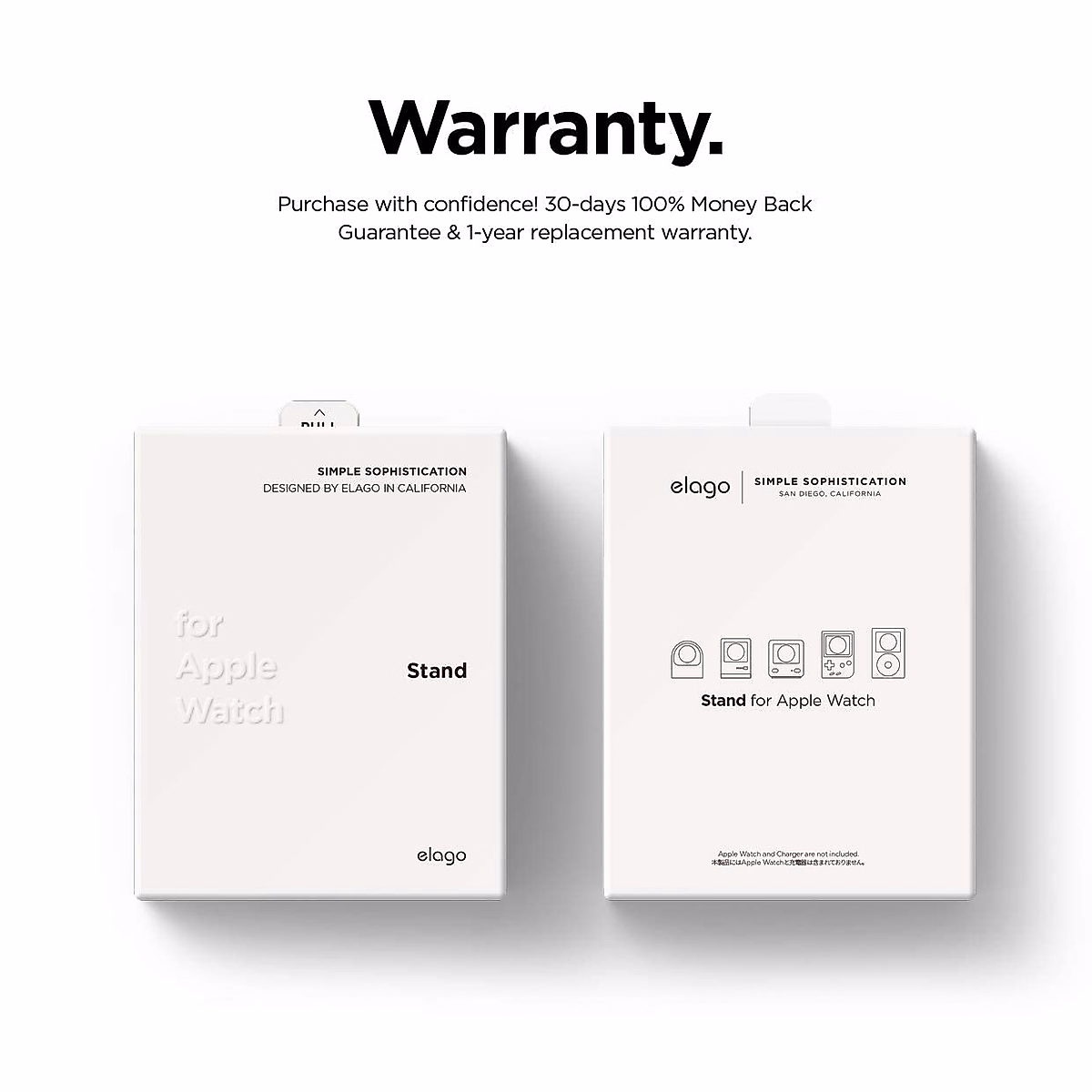 elago W2 Charger Stand Compatible with Apple Watch Series Ultra2/Ultra/9/8/7/6/SE/5/4/3/2/1/SE (49mm, 45mm, 44mm, 42mm, 41mm, 40mm, 38mm), Durable Silicone, Compatible with Nightstand Mode