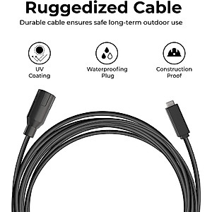 Brinno AFB1000 Camera Extender Kit - 49 FT Ruggedized USB-C Power Extension Cable - Instantly preview camera and transfer data at high-speeds - Compatible with BCC2000 and TLC series with ATH2000 case