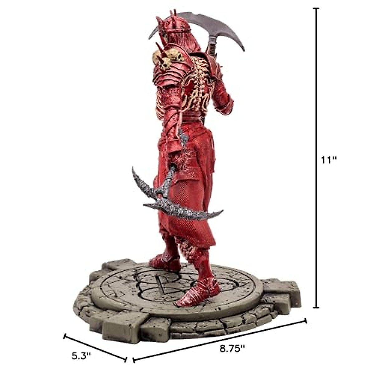 McFarlane Toys - Diablo IV Rend Barbarian and Blood Necromancer 2pk Gold Label 1:12 Scale Posed Figures, Gold Label, Amazon Exclusive
