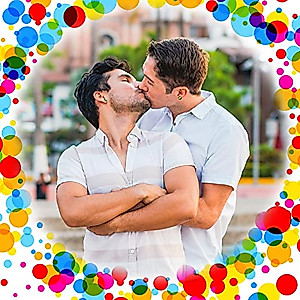 Thinp LGBTQ Accessories, 2 Pieces Rainbow Earrings Pride Earrings Stainless Steel Fashion Rainbow Ear Stud Earring Pride Stuff Lesbian Gifts for Women Men Gay & Lesbian Pride (Black)