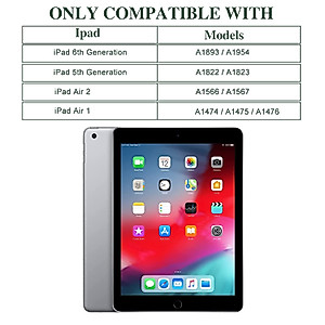 Vimorco Case for ipad 9.7 Inch 5th/6th Generation 2017 2018 /Ipad air 1/ Ipad Air 2 with Auto Wake/Sleep, Premium Leather Folio Stand Cover, Purple Marble