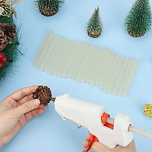 ENPOINT Glow in The Dark Hot Glue Sticks, 36 Pack Hot Melt Glue Sticks, Adhesive Glue Sticks for Crafting, Christmas Decoration, Art, DIY, Full Size 4" Long x 0.43" Dia for Low and High Temp