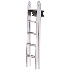 Ladder Rack, Ladder Accessory,Ladder Hangers for Garage Wall Mount Ladder Rack Heavy Duty Metal Black with Screws