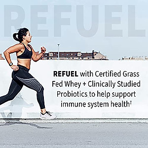 Garden of Life Sport Whey Protein Powder Chocolate, Premium Grass Fed Whey Protein Isolate Plus Probiotics for Immune System Health, 24g Protein, Non GMO, Gluten Free, Cold Processed - 20 Servings