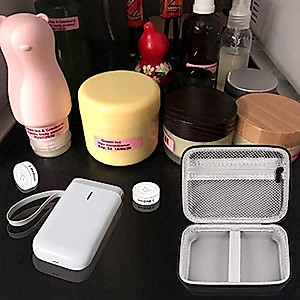 Case Compatible with NIIMBOT D11 Label Printers, Carrying Storage Holder for Mini Smart Label Maker Label Printer Machine with Tape and Paper, for Office Home Organization (Black) - Bag Only