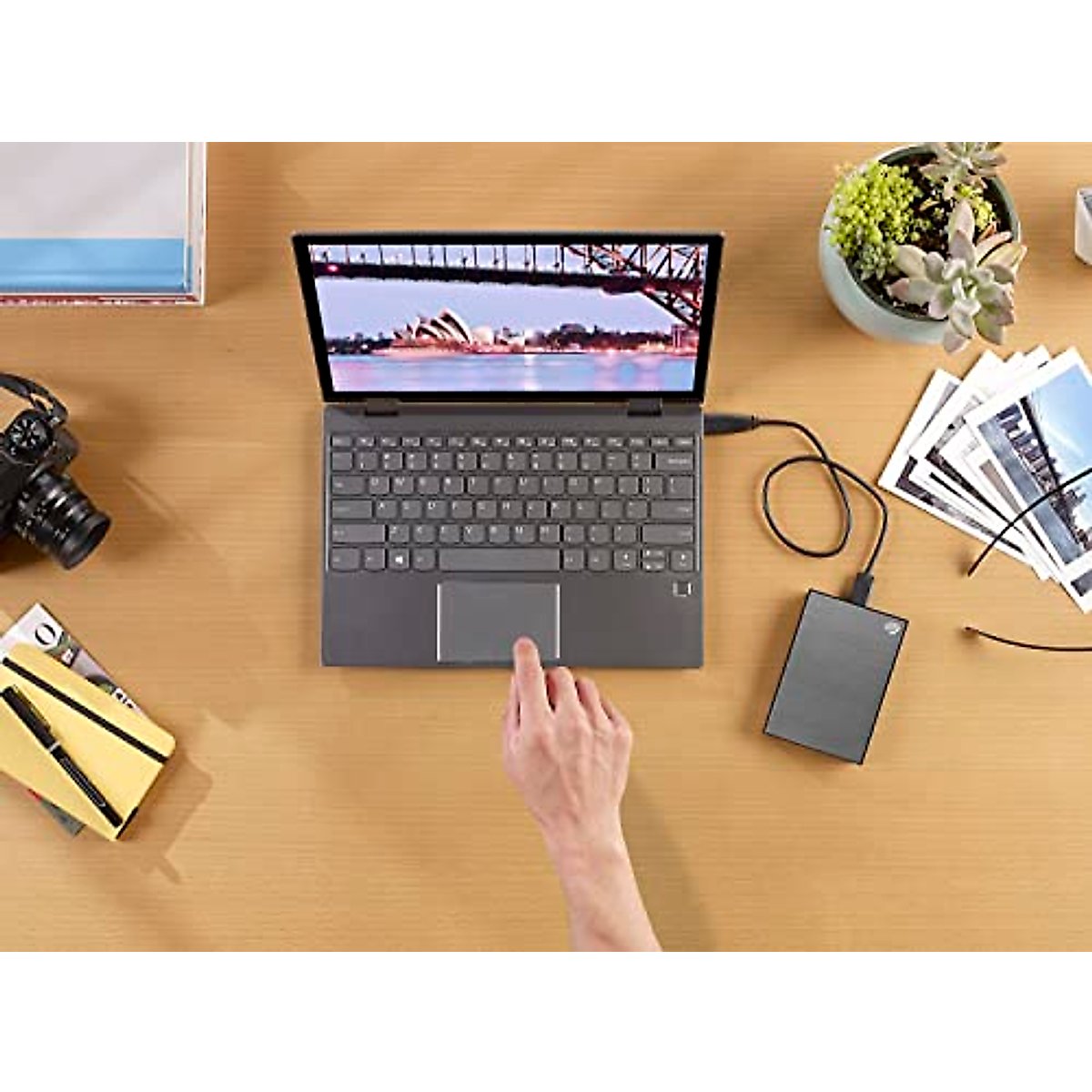 Seagate One Touch, 4TB, Portable External Hard Drive, PC Notebook & Mac USB 3.0, Space Grey, 1 Year Mylio Create, 4 mo Adobe CC Photography, Amazon Excl. (STKB4000405)