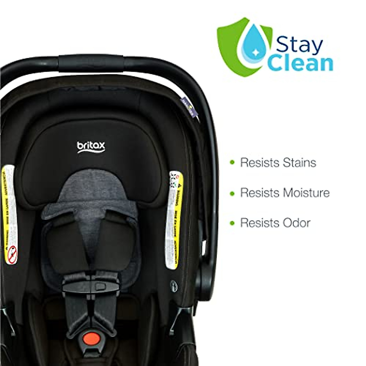 Britax B-Safe Gen2 FlexFit Infant Car Seat, StayClean - Stain, Moisure & Odor Resistant Fabric