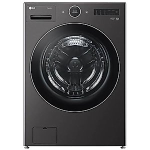 LG WM6700HBA 5.0 Cu. Ft. Black Steel Front Load HE Stackable Smart Washer