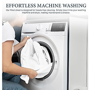 100% Cotton Sheets King Size Sheet Sets Egyptian Cotton Sheets 800 Thread Count - Extra Long-Staple Sheets, Fits Mattress Upto 16'' Deep Pocket, Sateen Weave, Soft Cotton Bed Sheet (Ivory)