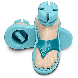 New Beach Sandal Walker Ski Glides for 1" Walker Tubes - 1 Pair (Turquoise)