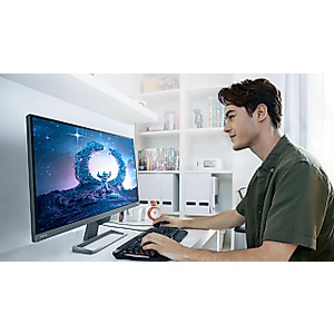 BenQ EW2780Q Premium Monitor 27" QHD 1440p | IPS | HDRi | Eye-Care Tech | TUV Certified | Adaptive Brightness Plus | Tilt Screen | Robust 5w Speakers | Eye Reminder | DisplayPort | HDMI,Black