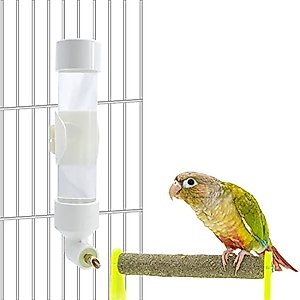 Bird Water Dispenser Parrot Waterer Automatic Bird Water Feeder for Medium Birds Parakeet Cockatiel Conure Caique (Small)