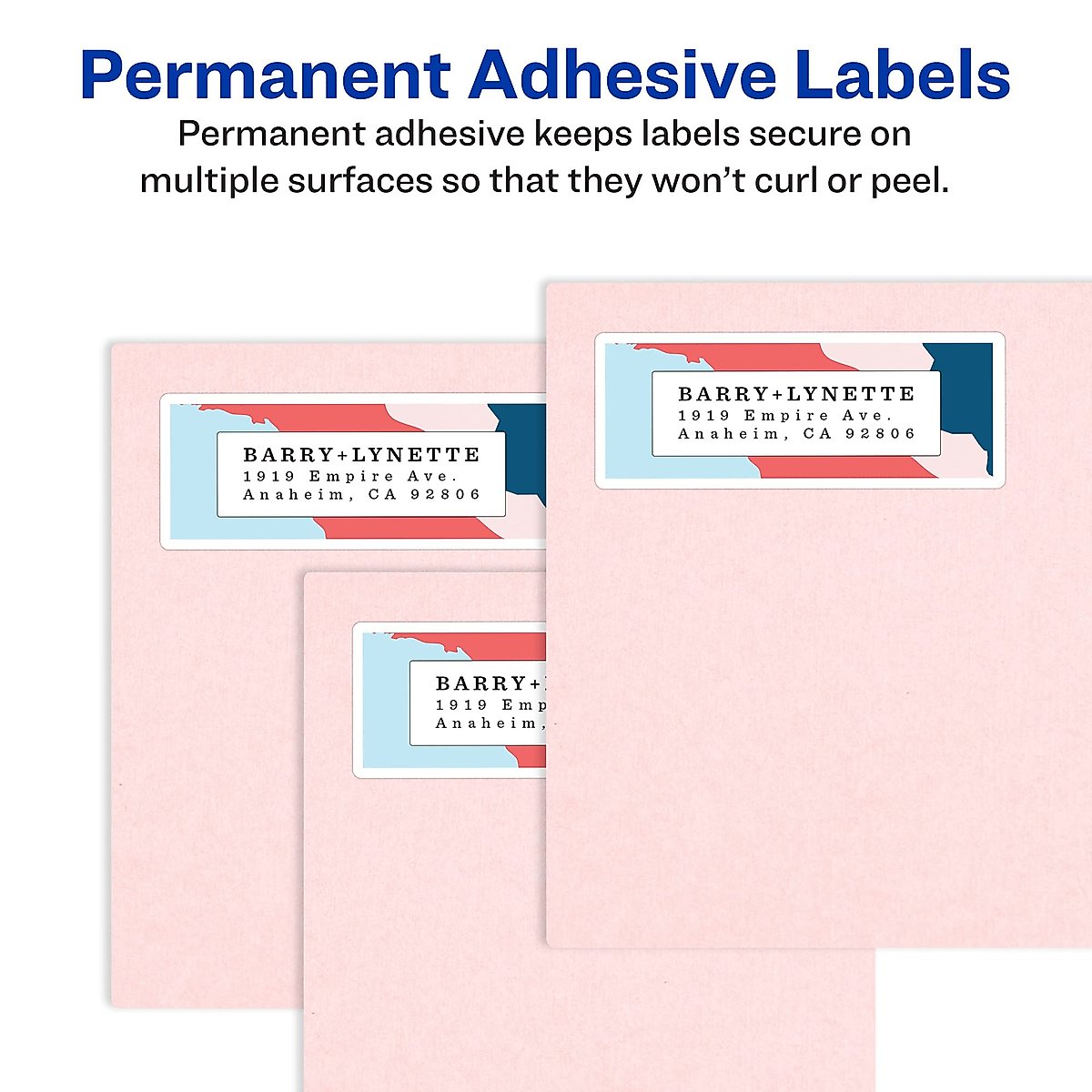 Avery Print-to-The-Edge Printable Address Labels with Sure Feed, 1-1/4" x 2-3/8", White, 450 Blank Mailing Labels (06871)