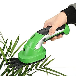 ZIAJKA 2 in 1 7.2V Rechargeable Cordless Grass Shear Hedge Trimmer Lawn Mower Garden Pruning