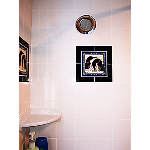 Loon Tile with Mountains - Wall Plaque - Trivet, WL-1