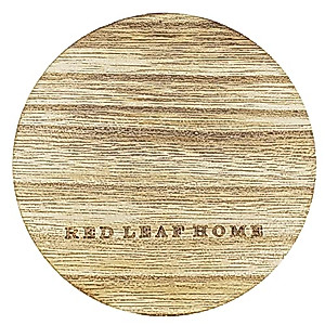 Red Leaf Home | Midnight Citrus Jar Candle | Wooden Lid, Large | Aromatherapy | Botanical Collection | 15.5oz