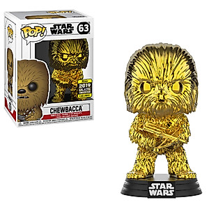 Funko Pop! Star Wars: Chewbacca Gold Chrome Galactic Convention