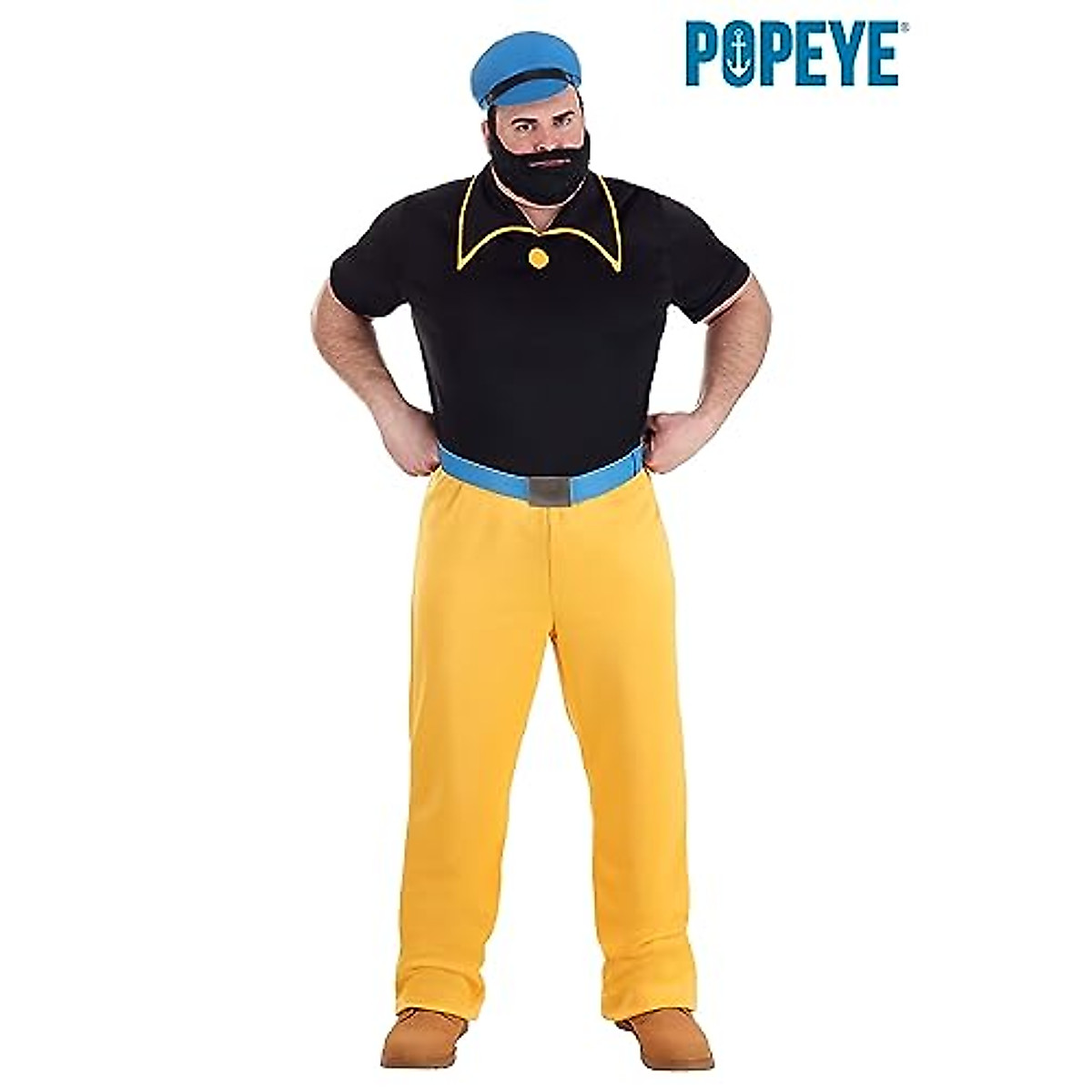 Plus Size Brutus Popeye Men's Costume | Cartoon Character Costumes 2X Multicolor