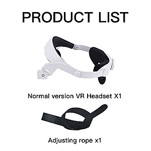 Tutuba Head Strap for Oculus Quest 2, Adjustable Halo Strap Silicone Face Cover Set for Enhance Head Balance and Reduce Face Pressure