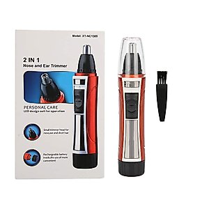 Electric Nose & Ear Hair Trimmer, Electric Nose Ear Face Hair Removal Epilator Men Clipper Facial Hair Cleaner Tool