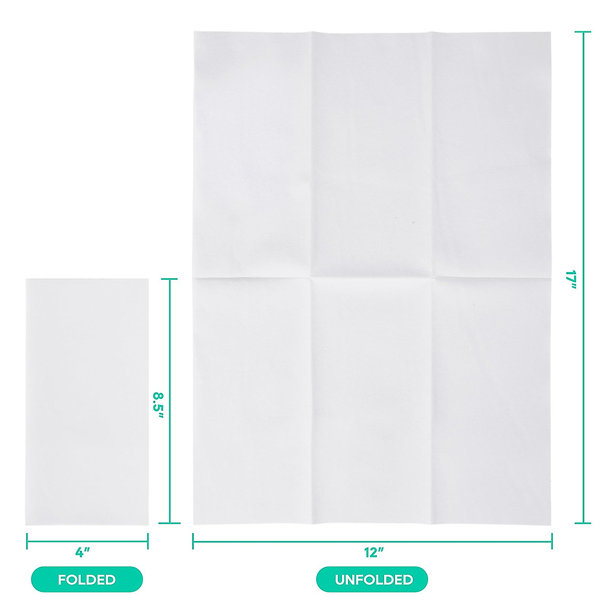 100PACK Disposable Hand Towels for Bathroom, Soft and Absorbent Paper Guest Towels Disposable Decorative Bathroom Hand Napkins for Kitchen, Parties, Weddings, Dinners