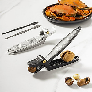 ROYALEAD Elegant Food Eating Utensils Multifunctional Food Eating Tool Ziny Alloys Crackers and Picks for Seafood Enthusiasts