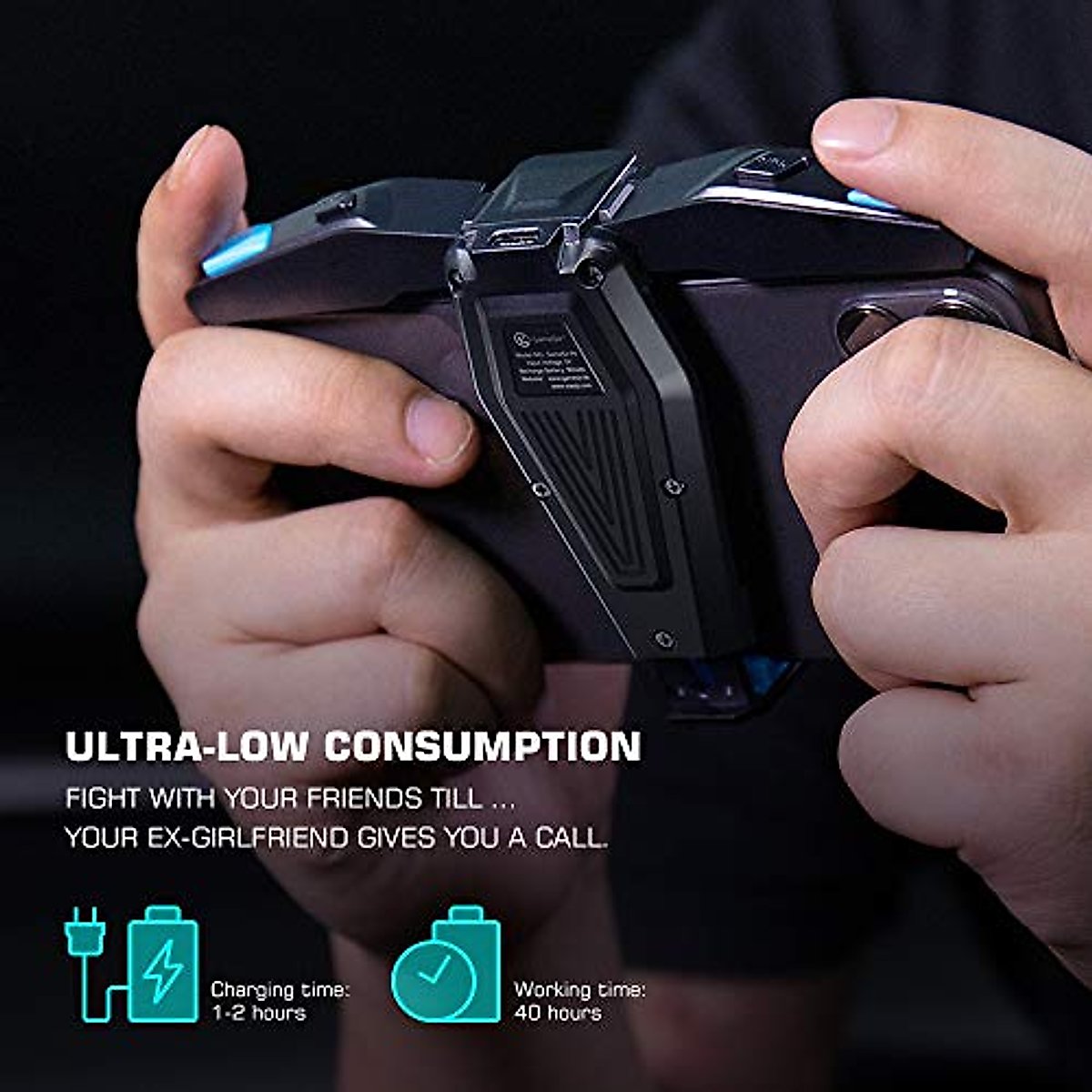 GameSir F4 PUBG Mobile Game Controlle, Mobile Gaming Trigger for Fortnite/COD/Rules of Survival, Gaming Grip Joysticks for 4.5-6.5 inch iOS Android Phone