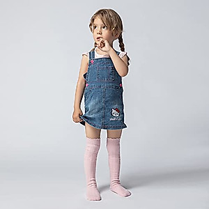 Petrass Knee High Socks Baby Girls,Infant Ruffle Knee High Socks,Toddler Knee High Socks （6 packs）