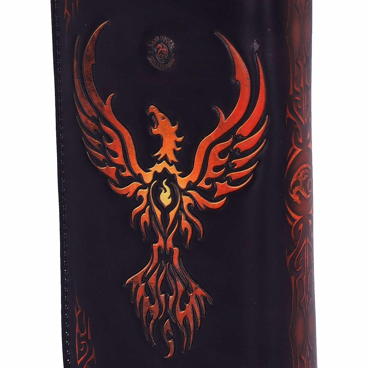 Nemesis Now Anne Stokes Phoenix Rising Mythical Bird Embossed Purse, Black, 18.5cm