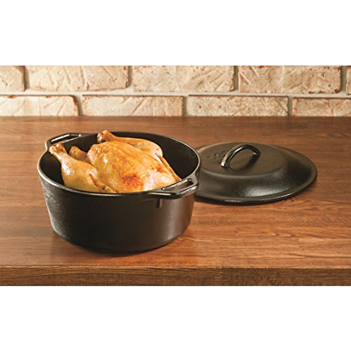 Lodge 5 Quart Cast Iron Dutch Oven. Pre-Seasoned Pot with Lid and Dual Loop Handle & Etekcity Food Scale, Digital Kitchen Weight Grams and Ounces for Baking and Cooking, Small, 304 Stainless Steel