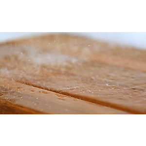 Seachrome Slimline Natural Teak Wood Wall Mount Folding Shower Seat Bench with Silver Frame