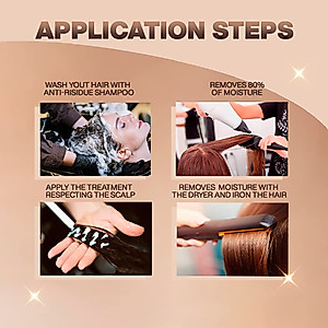 Perfect Liss Keratin Hair Treatment - Repair Nourishment for Curly, Unruly Hair - Vitamin Straightening and Smoothing Beauty KIT 16 fl oz