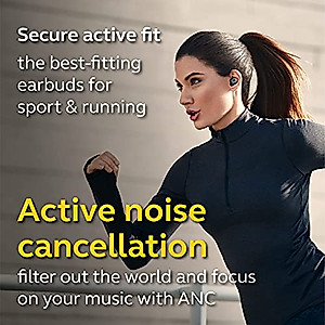 Jabra Elite Active 75t True Wireless Earbuds with Wireless Charging Enabled Case, Gray (Renewed)