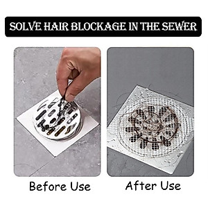 43Pack Disposable Shower Drain Hair Catcher Waterproof Mesh Stickers,Kitchen Sink Drain Strainer,Bathtub Hair Catcher for Drain,Sink Stopper,Bathtub Accessories,Bathroom Necessities (4.33"/11CM)