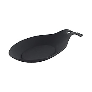 Silicone Spoon Rest for Kitchen Spoon Holder - Black
