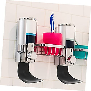 Alipis 3 pcs Water Tray Wall Mount Cup Holders touchless soap Foam soap Container Tray for soap drip Catcher Tray soap Dispenser Wall Mount Catch All Trays Plastic handwashing Fluid Spray