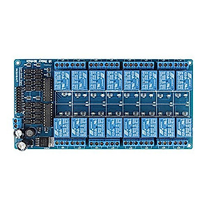ACEIRMC 12V 16-Channel Relay Interface Board Module Optocoupler LED LM2576 Power for Arduino DIY Kit PiC ARM AVR