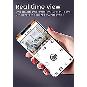 Newfun Mini WiFi Wireless Spy Camera- Hidden Camera with Audio 1080p Cam with Night Vision, Motion Detection, Remote Viewing for Security with iOS,Android Phone App, Suitable for Home Office Cameras