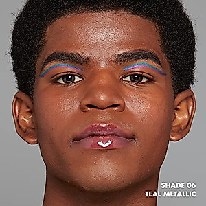 NYX PROFESSIONAL MAKEUP Epic Wear Metallic Liquid Liner, Long-Lasting Waterproof Eyeliner - Teal Metal