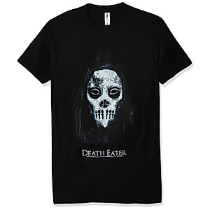 Harry Potter Men's Death Eater Short Sleeve Tee Shirt, Black, Large