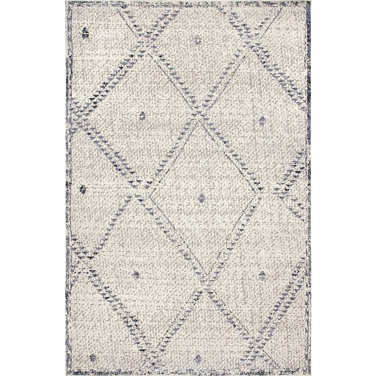 nuLOOM Blaine Dotted Diamond Accent Rug, 2x3, Ivory