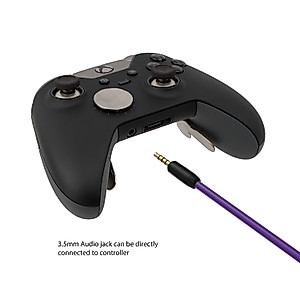 Victrix Pro AF ANC Wired Professional Esports Gaming Headset with Active Noise Cancellation: Xbox Series One, Xbox Series S | X, PC, Windows 10 Computer - Black/Purple