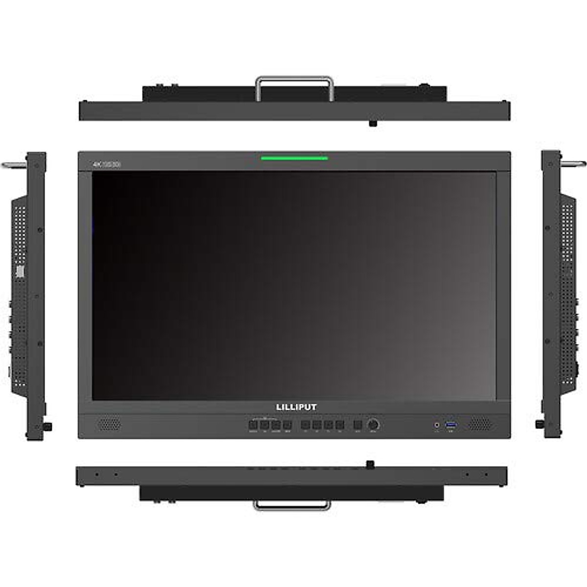 LILLIPUT Q23-ABBP 10bit 23.8 inch 12G-SDI Professional Broadcast Production Studio Monitor 12G SDI and 12G-SFP Fiber Optic Input with Gold Mount